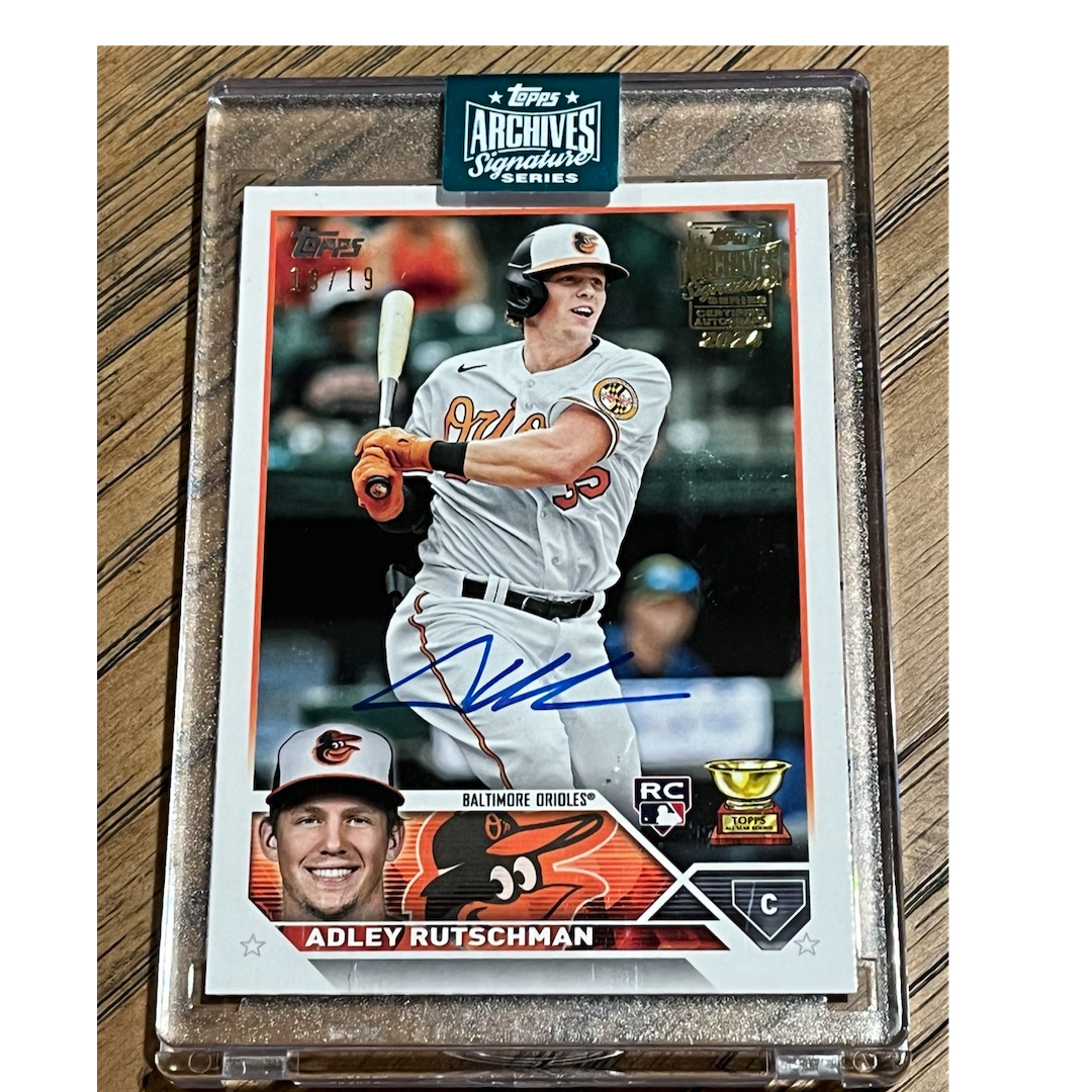 Adley Rutschman 2024 Topps Archives Signature Series RC Autograph #19/19