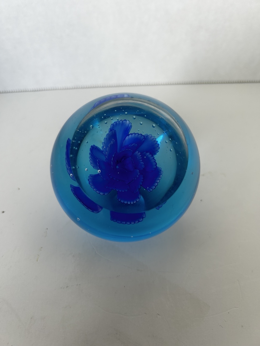 Blue Flower Paperweight