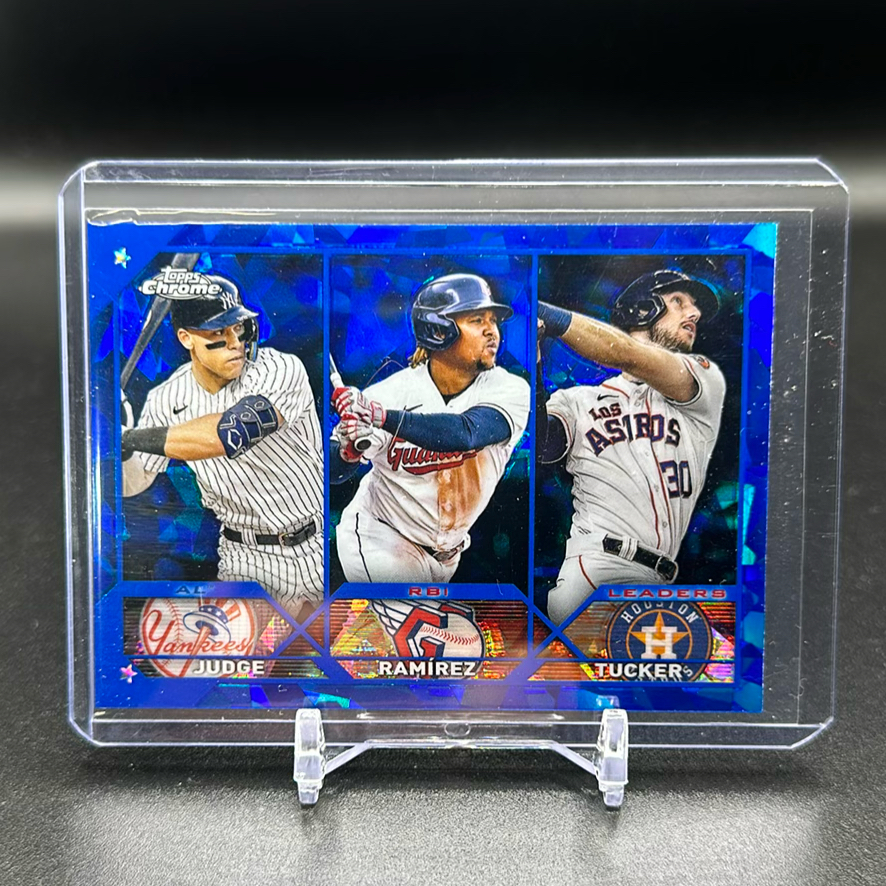 Aaron Judge Jose Ramirez Kyle Tucker 2023 Topps Chrome Sapphire