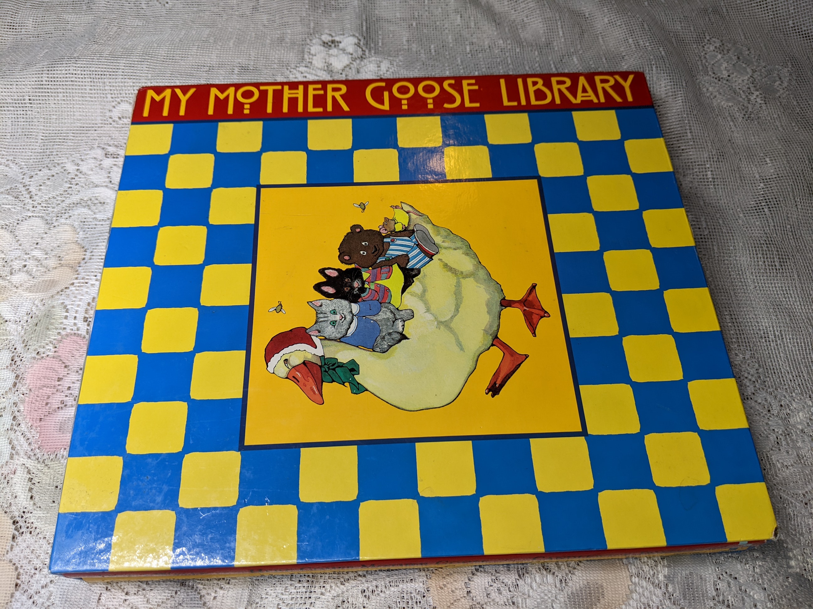My Mother Goose Library Box Set by Iona Opie Hardcover VG+ 2 Books Gift Kids Rosemary Wells Max ...
