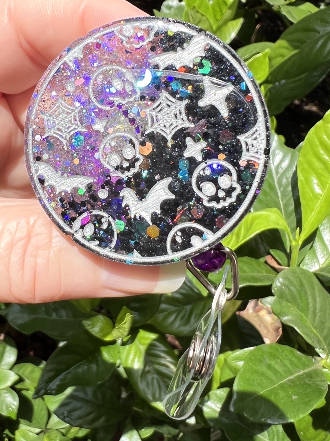 Spooky Magnet With Detachable Badge Reel