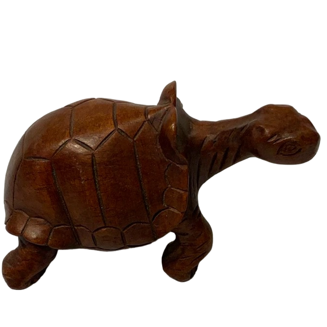 #13 - Hand Carved Wooden Turtle Galapagos Ecuador