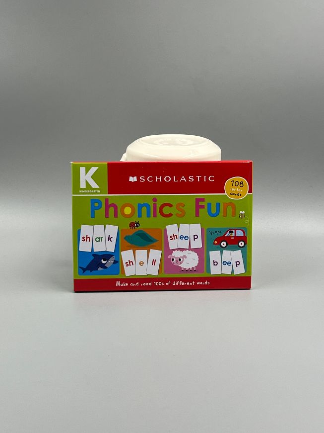 Scholastic Kindergarten Phonics Fun Cards 108 Cards