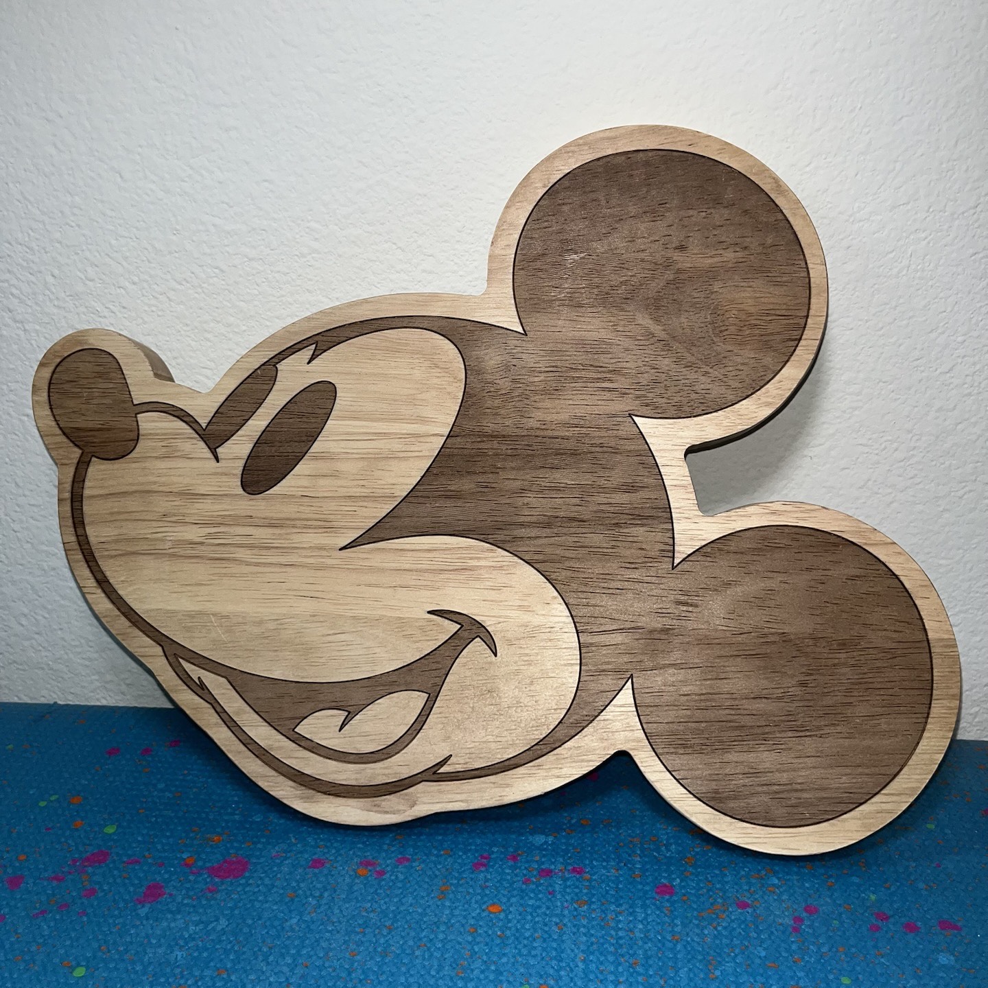 NEW Disney Mickey Mouse Face Wood Laser Cut Cutting, Cheese ...
