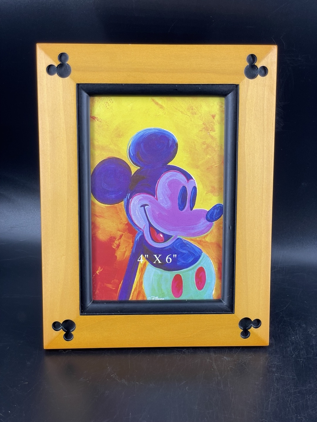 Wood Mickey Mouse Pricture Frame