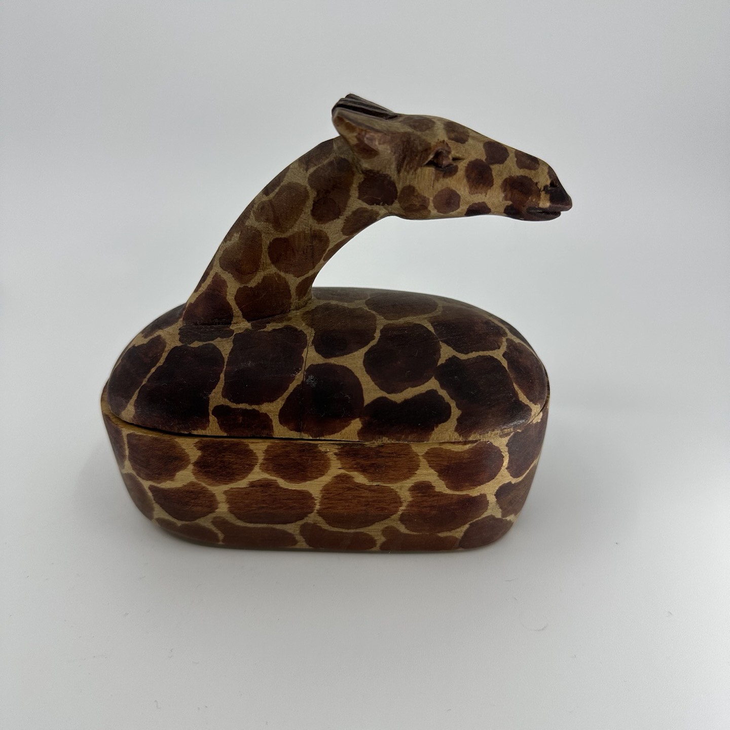 Wooden Giraffe Trinket Box