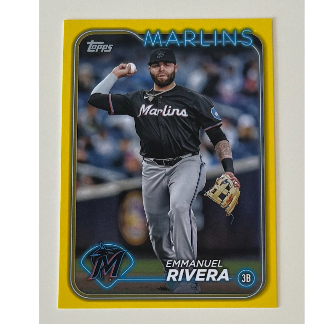 Emmanuel Rivera Yellow Miami Marlins