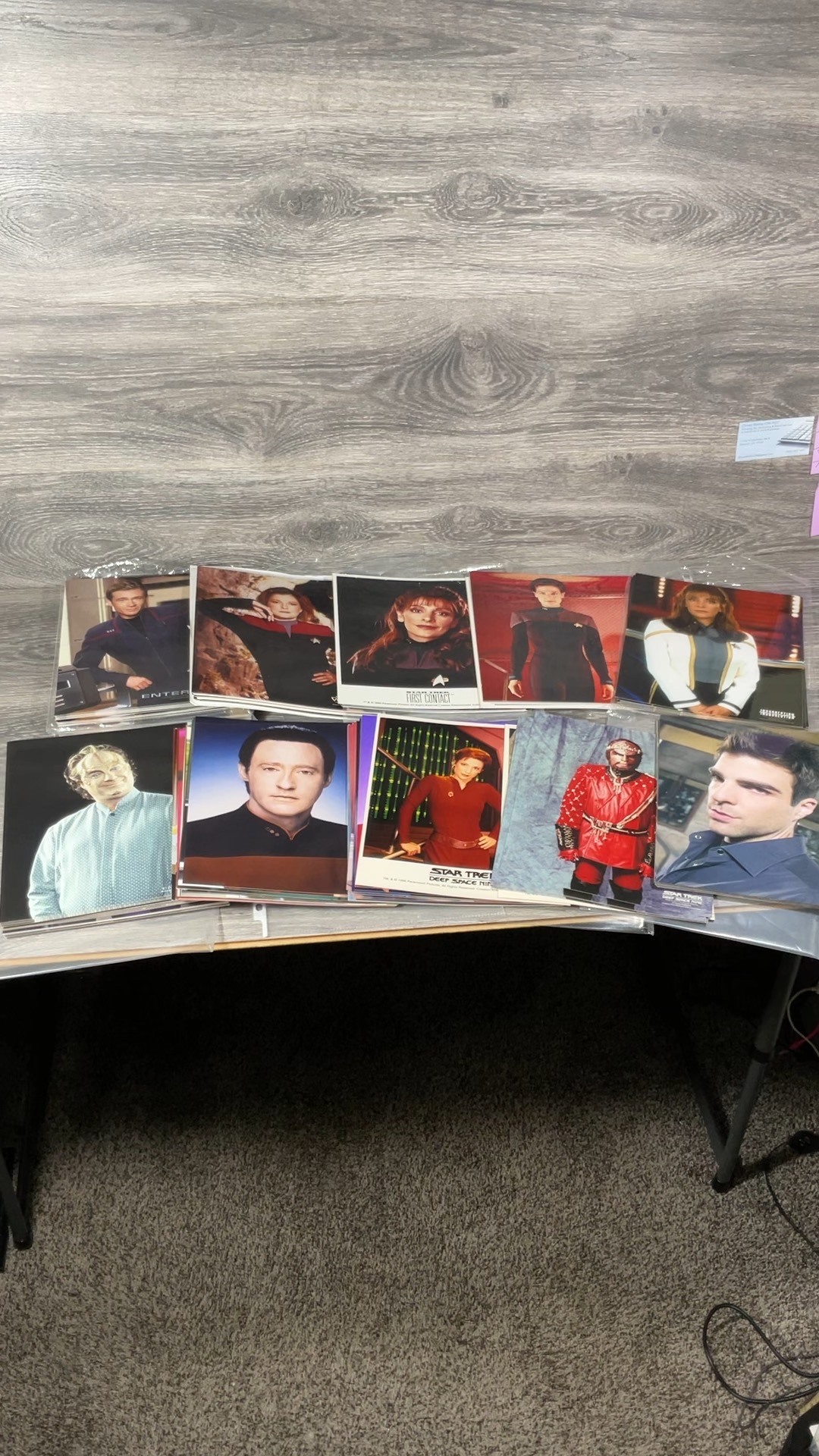344 Star Trek 8x10 Head Shot Photos 62 Different Poses/Characters