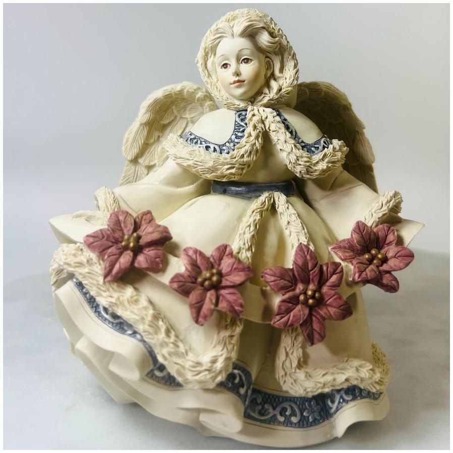 Vtg 2002 Sarahs Angels "Holly" December Figurine 2002 Christmas ...