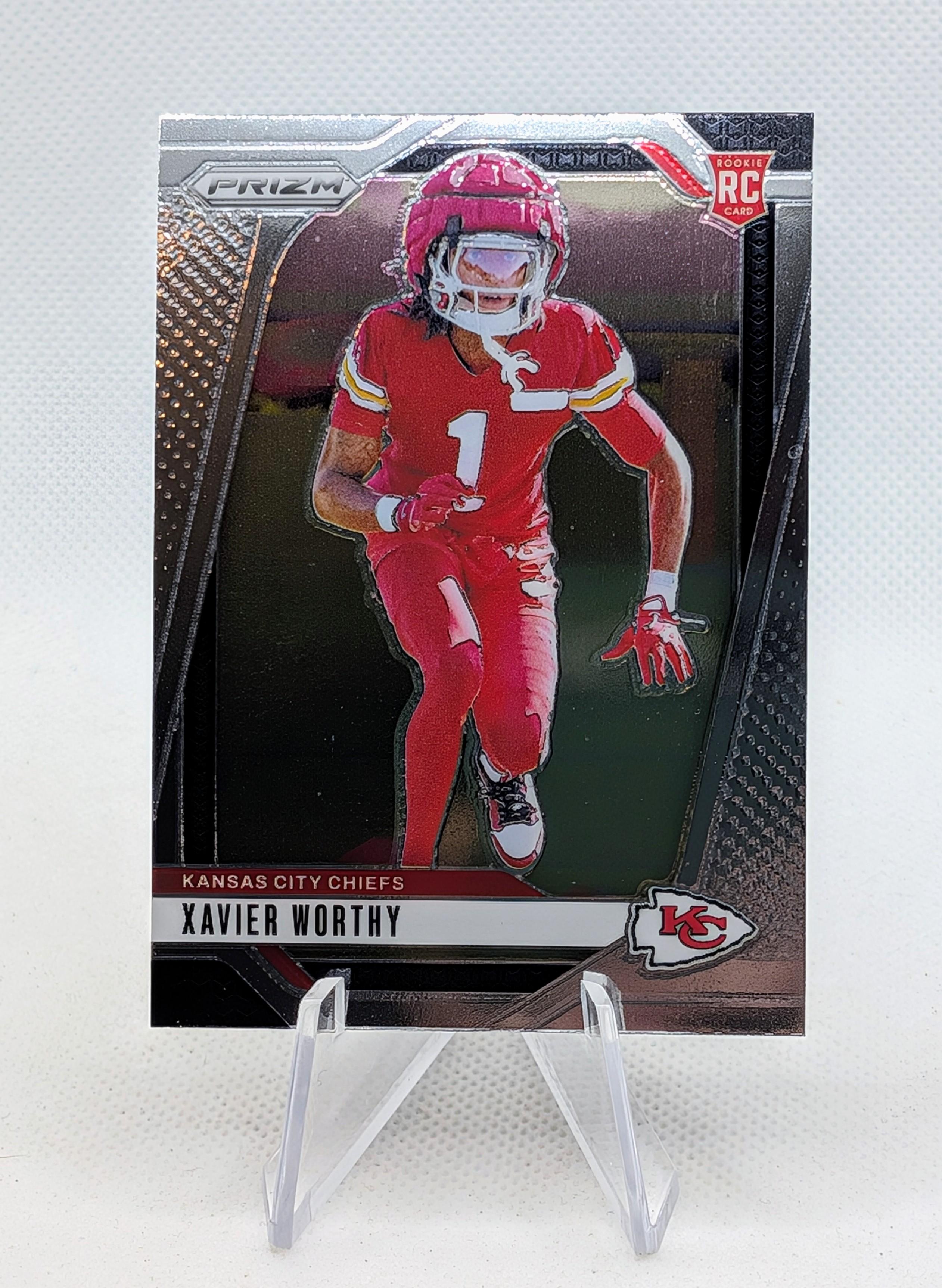 Xavier Worthy 2024 Panini Prizm Football Card #399 Rookie RC Kansas ...