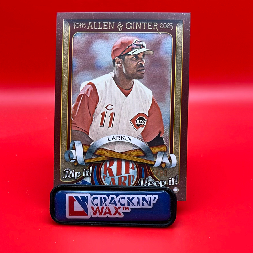Barry Larkin 2023 Topps Allen & Ginter Rip Card Unripped 76/99 ...