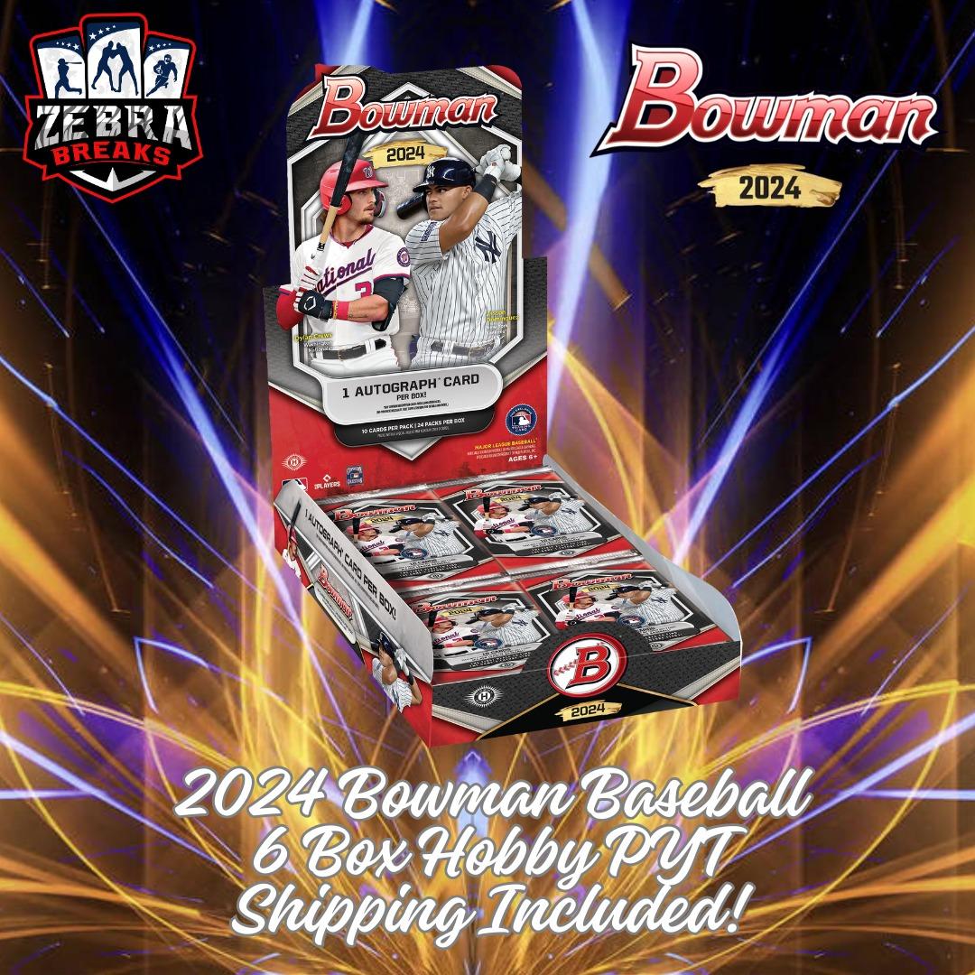 ZB 24163: 2024 Bowman 6 Hobby Box PYT (Rips 5/10)