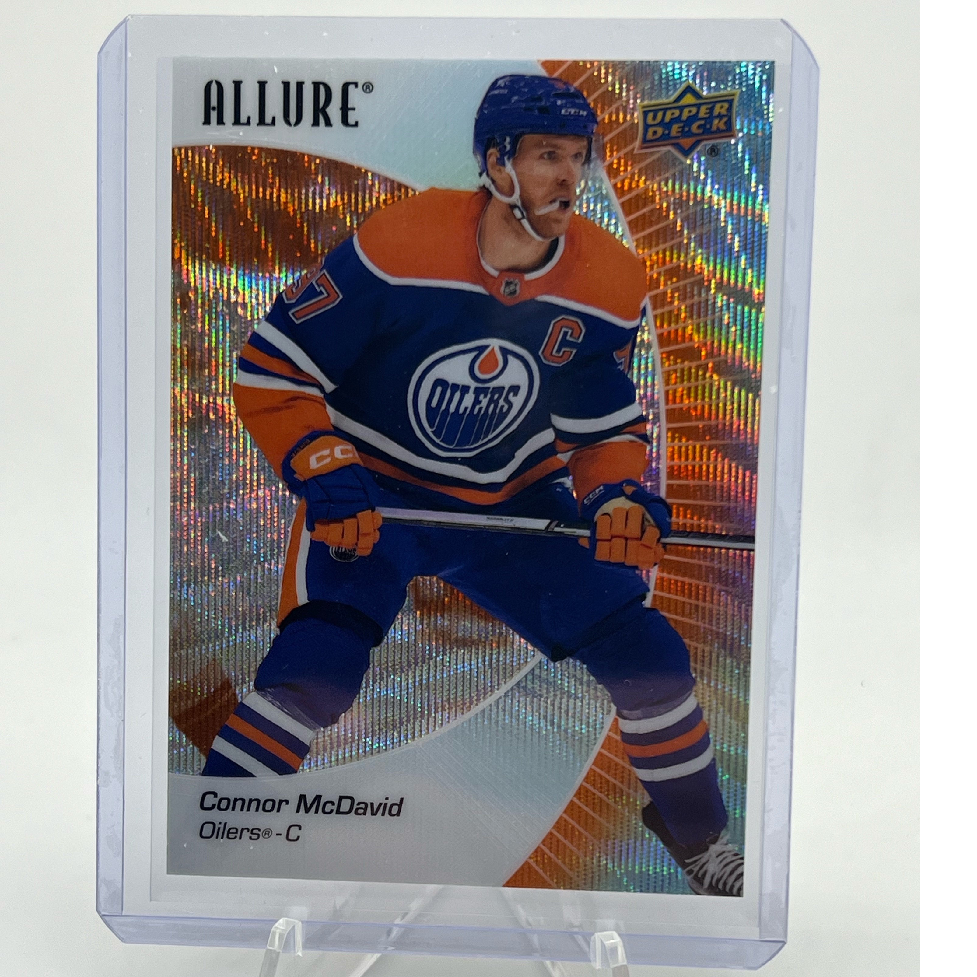 Connor McDavid 2023-2024 Upper Deck Allure Hockey Orange Slice Parallel ...