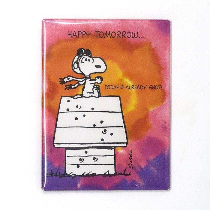 Snoopy Plaque - 'Happy Tomorrow... Today's Already Shot!' - Peanuts