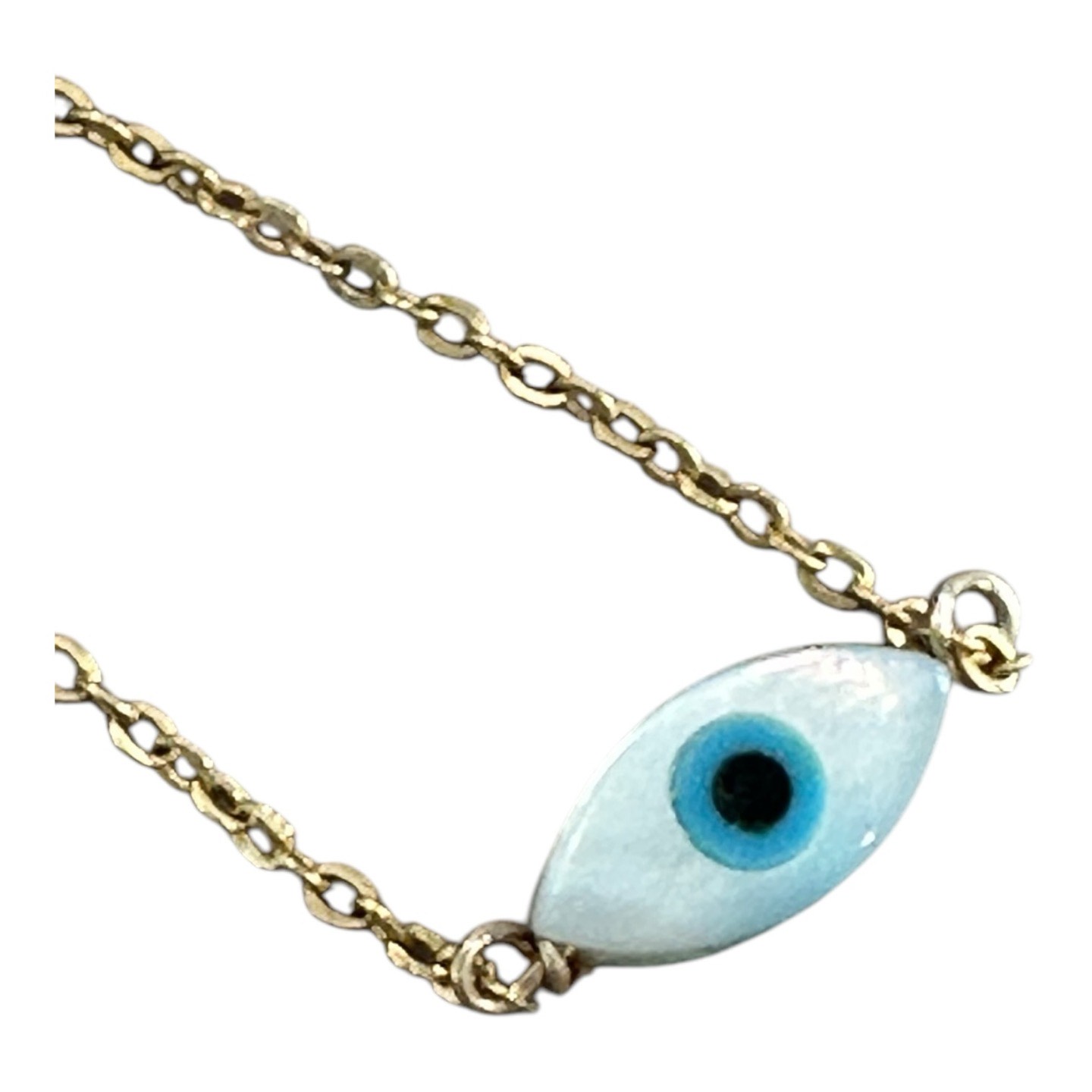 14 Karat 1/20 Gold, Good Luck”EYE” Bracelet 7 Inches