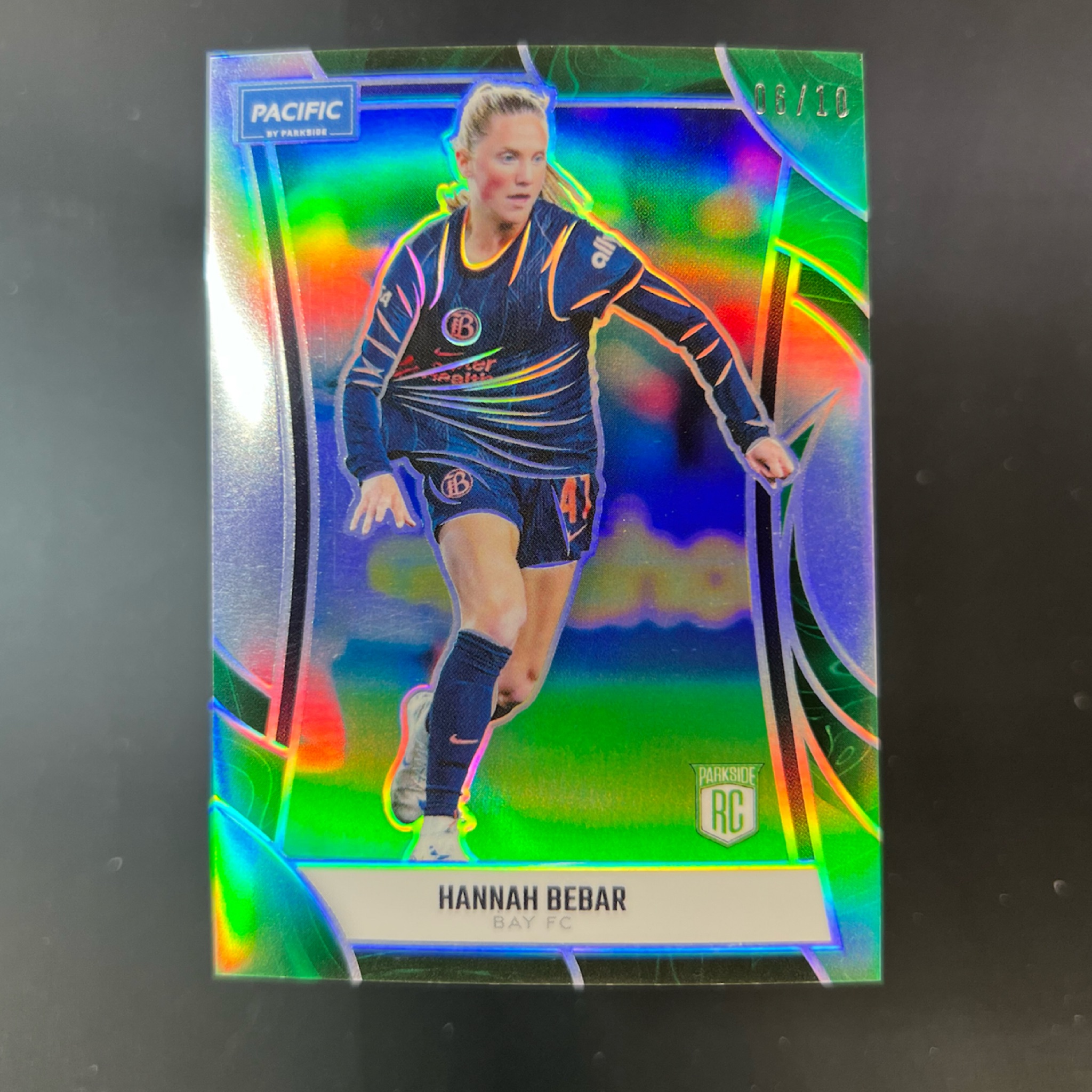 Hannah Bebar 2025 Parkside Pacific NWSL Green /10 Soccer Card