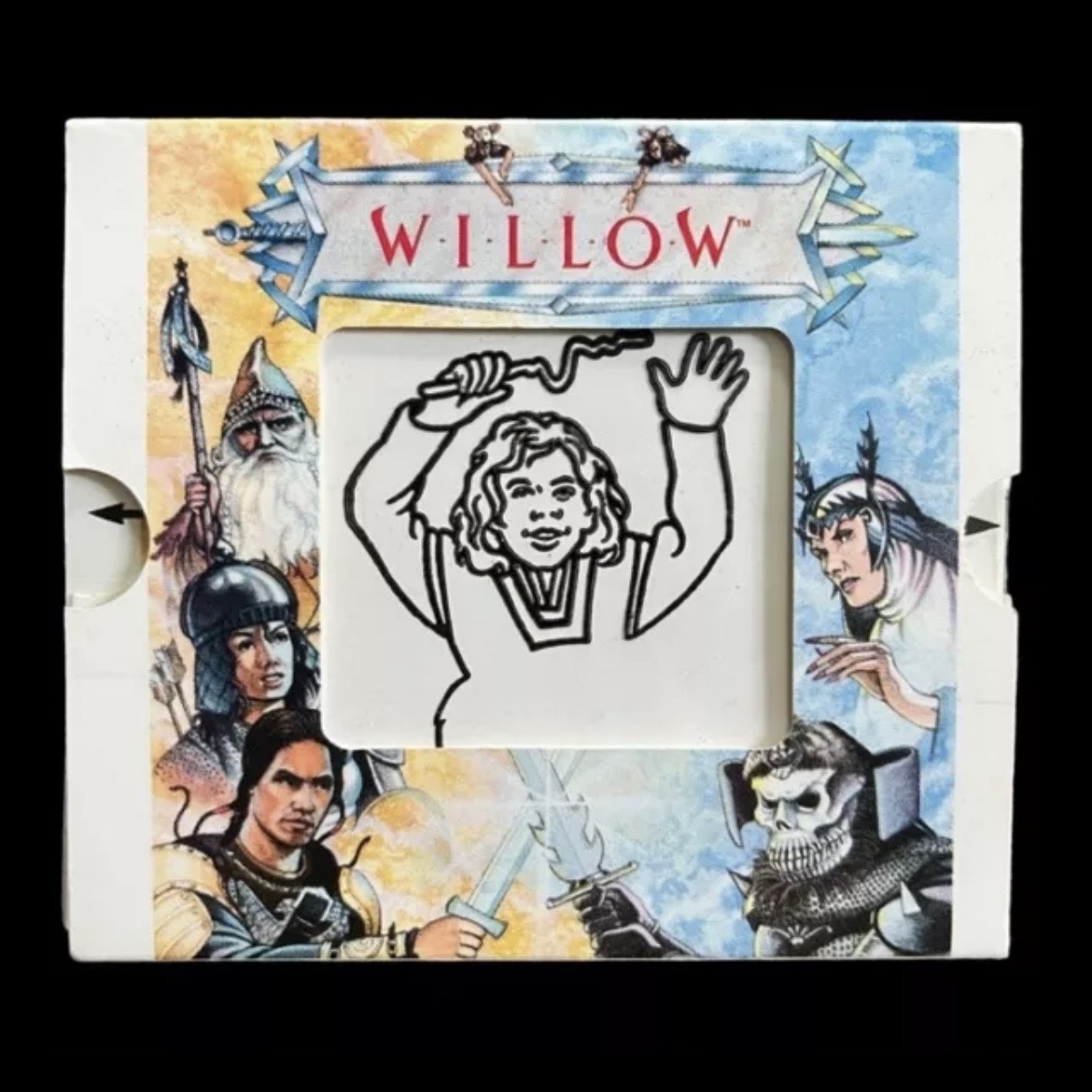 1988 WILLOW Movie Magic Window Trick Cap’n Crunch Trix Cereal Premium Toy