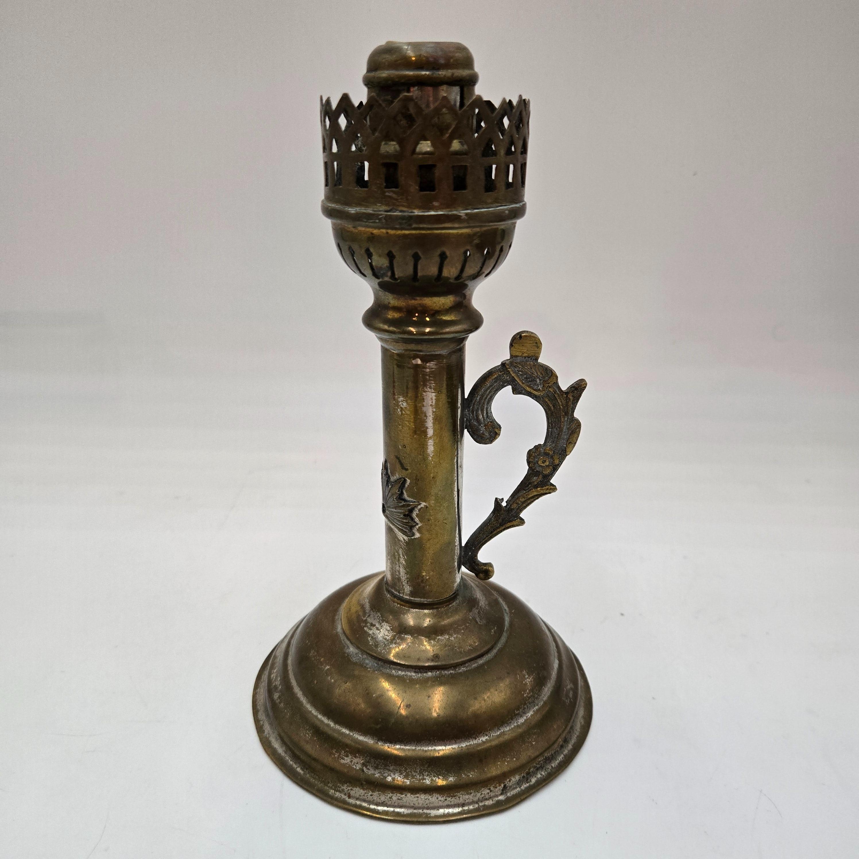 Vintage/Antique Russian Brass Spring Loaded Candlestick Holder Church Altar