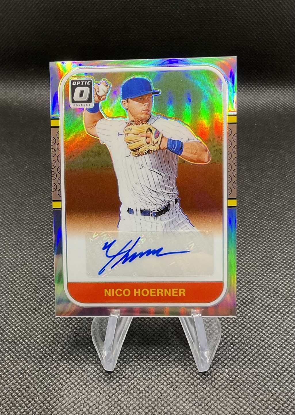 NICO HOERNER 2021 Optic Baseball ‘87 Retro Refractor Auto- DD Cards ...