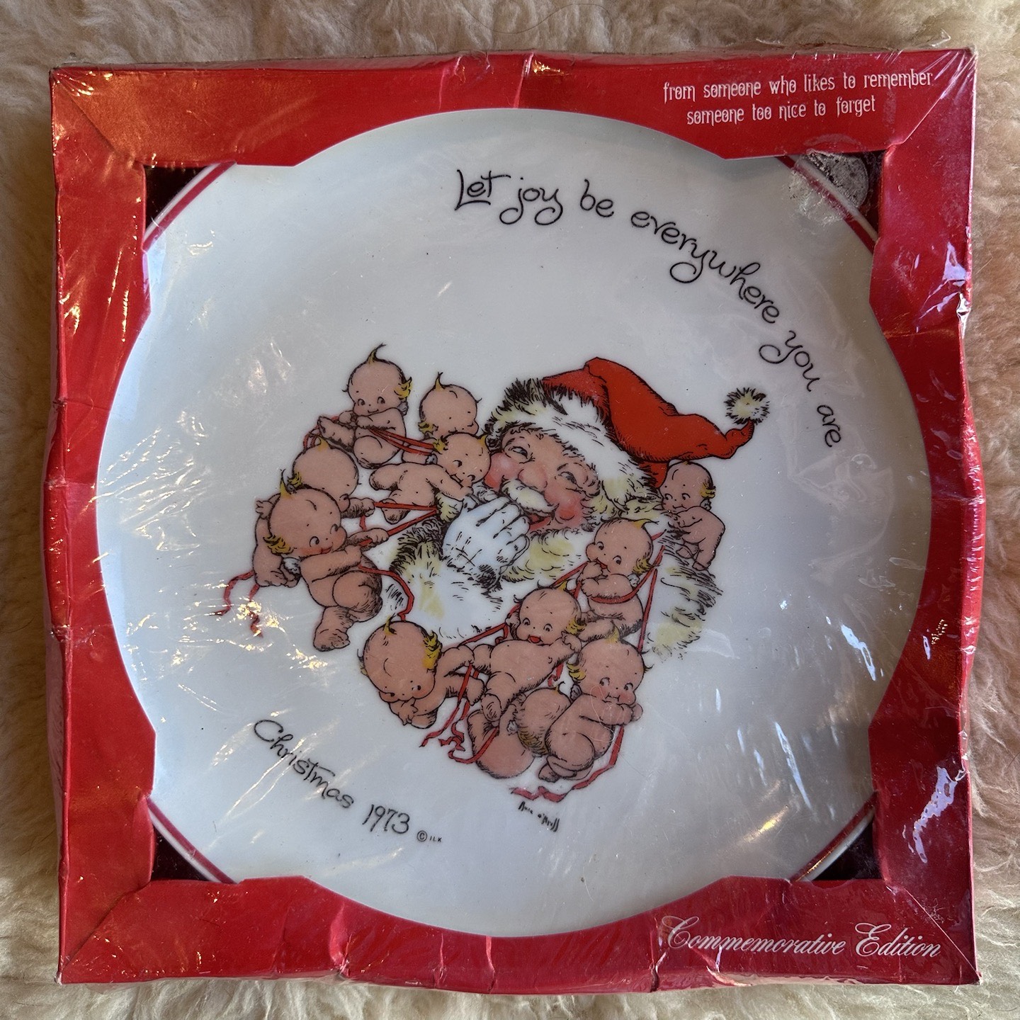 NOS Unopened Vintage Christmas Commemorative Kewpie Doll Santa Claus ...