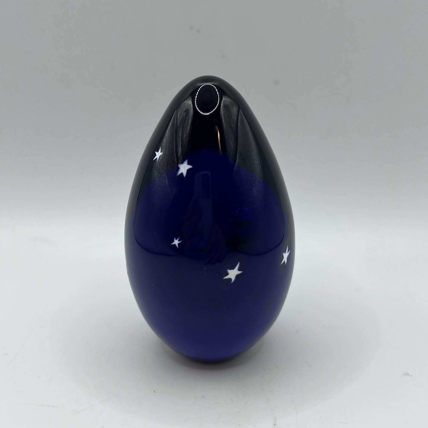 Glass Eye Studio 98 Starry Night Egg Paperweight
