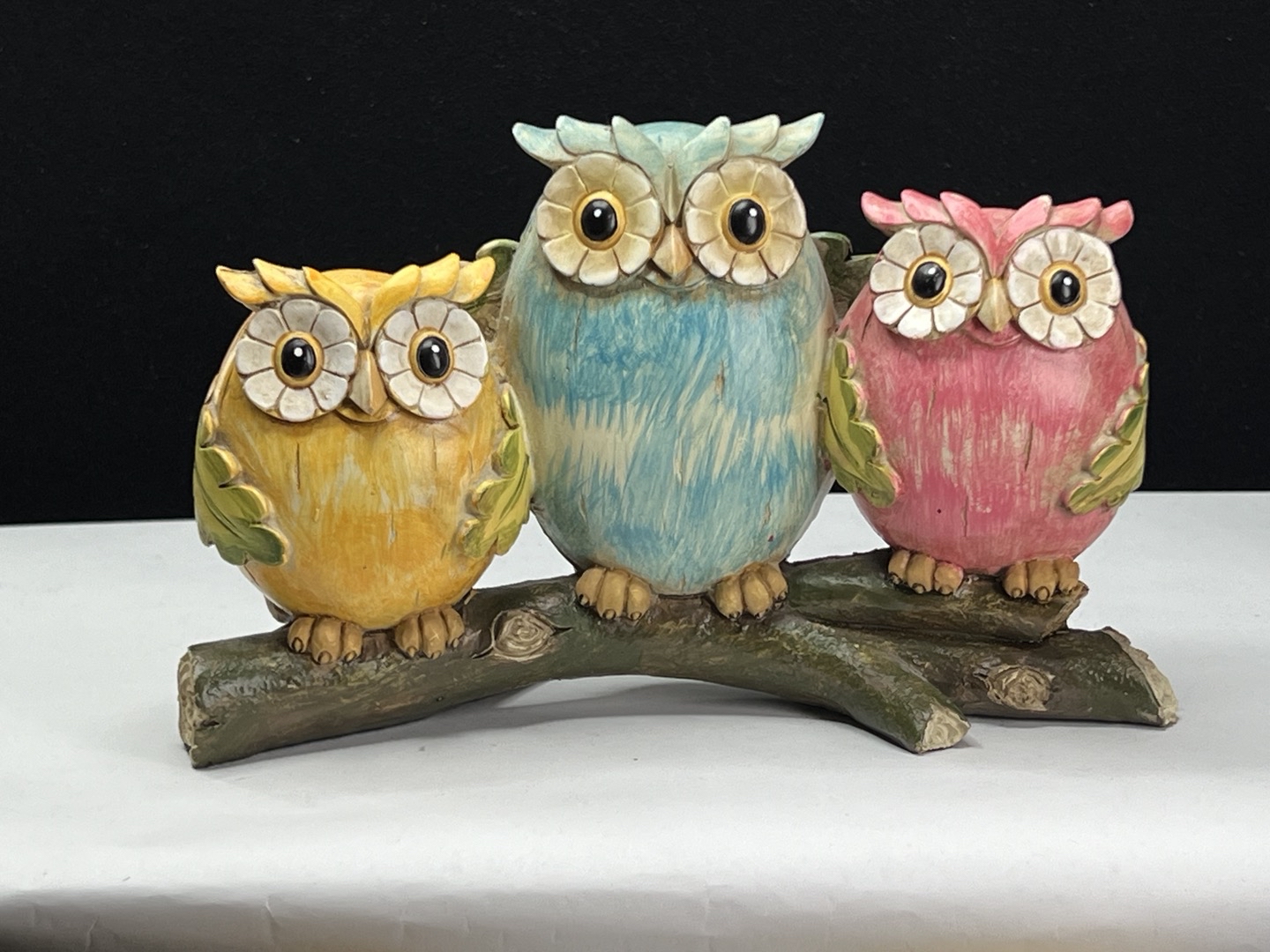 #25 - Three Little Owls On Branch