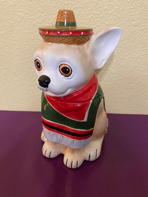 Pacific Giftware Mexican Chihuahua Ceramic Cookie Jar - 10" Tall