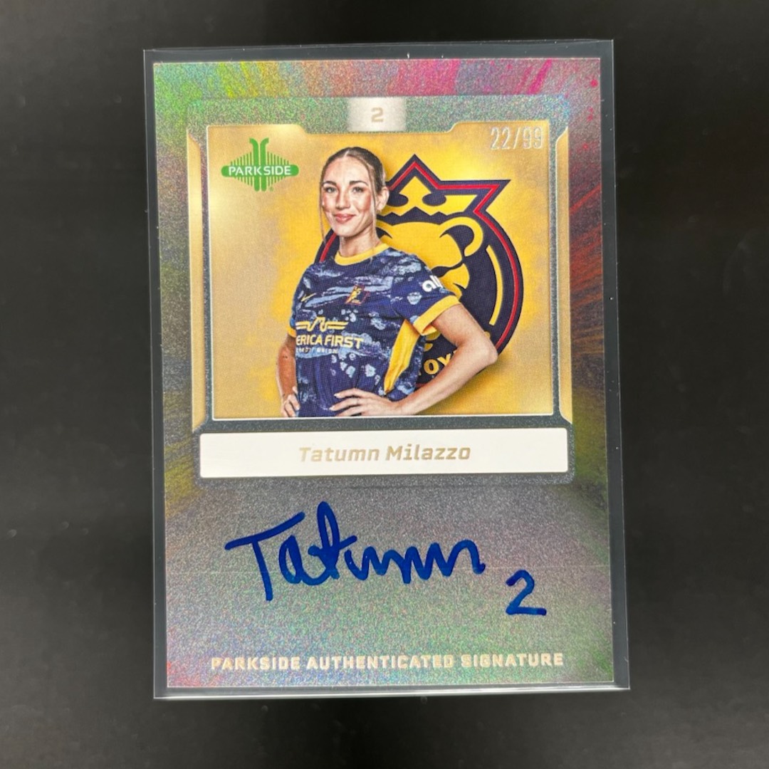 Tatumn Milazzo 2025 Parkside NWSL Vol 1 Signature Series Silver Foil ...