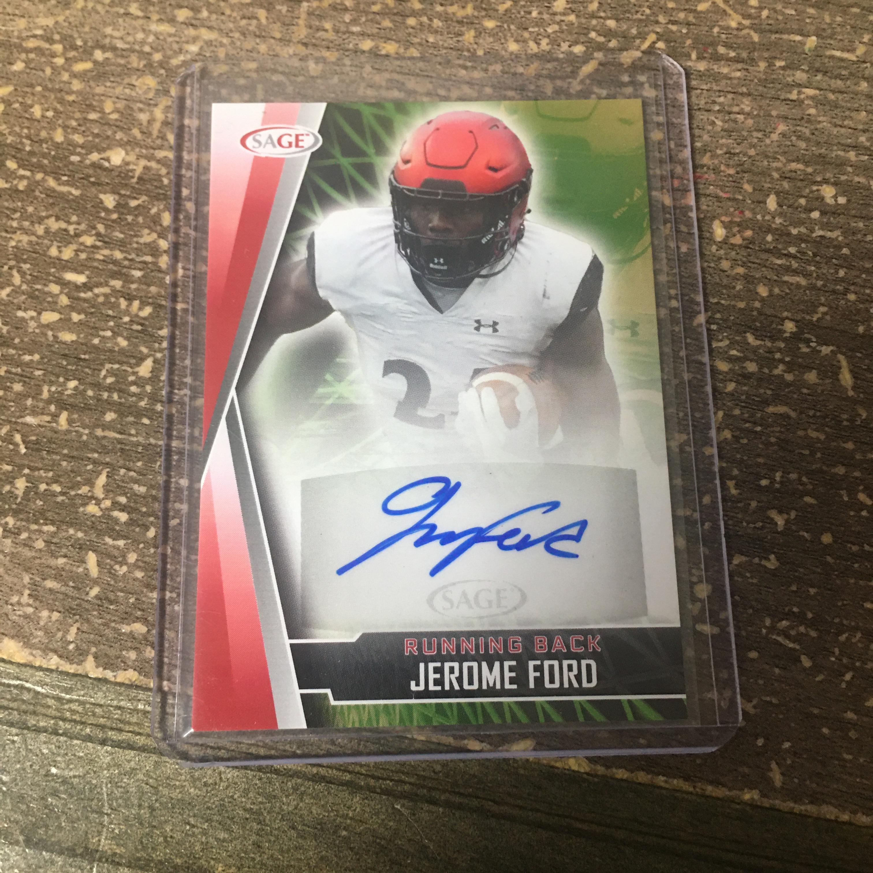 2022 SAGE Jerome Ford RED AUTO #A-JF2