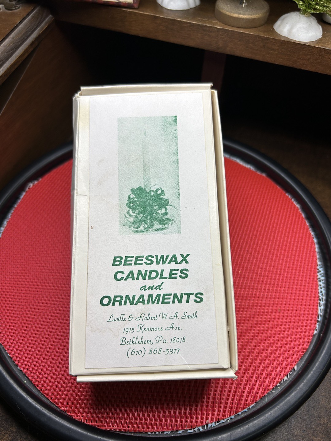 Beeswax Christmas Eve Candle-New/Old Stock
