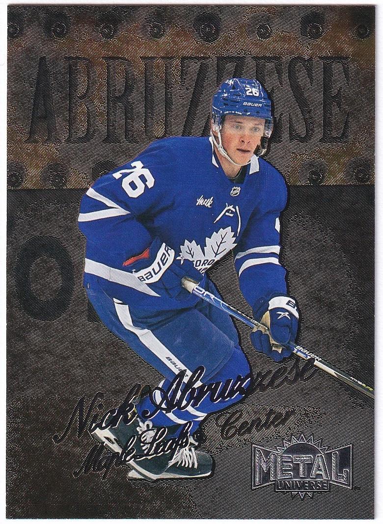 2022-23 Metal Universe '98-99 Retro #R32 Nick Abruzzese Toronto Maple ...