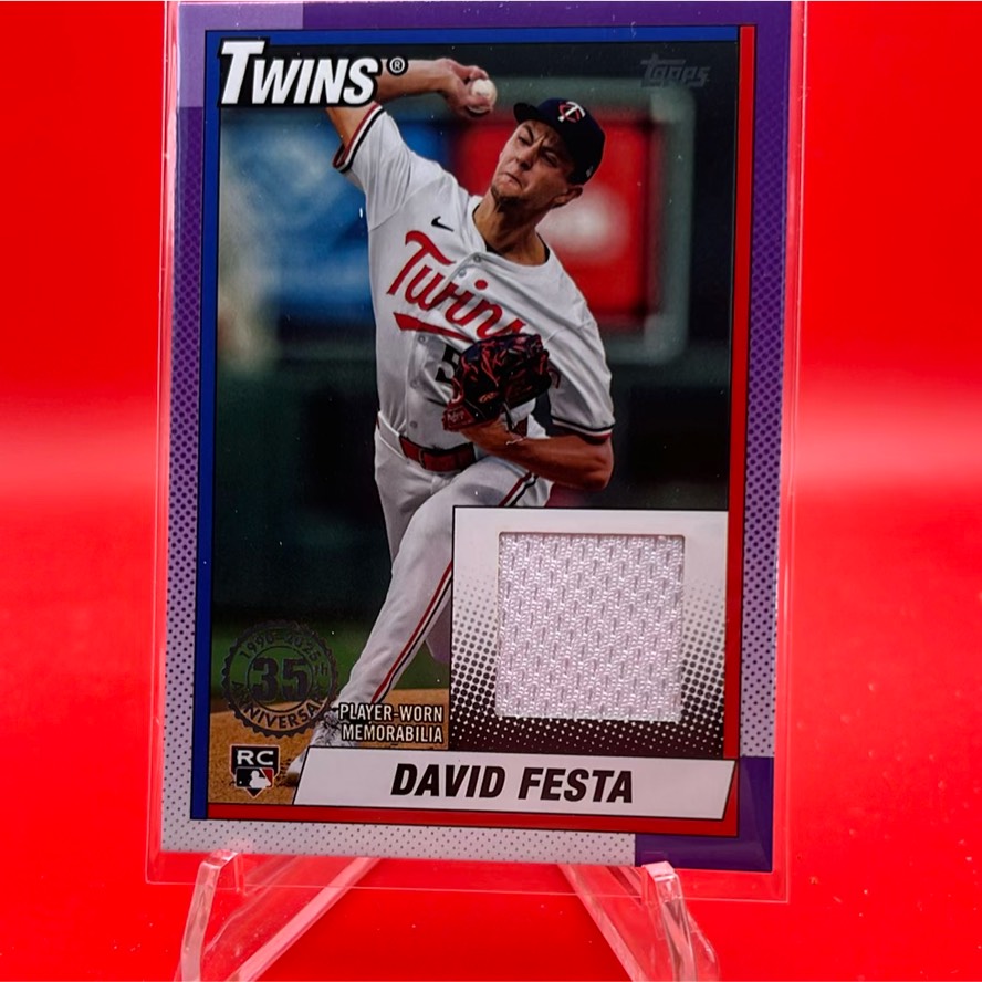 David Festa 2025 Topps Series 2 1990 Topps 35th Anniversary Relic RC ...