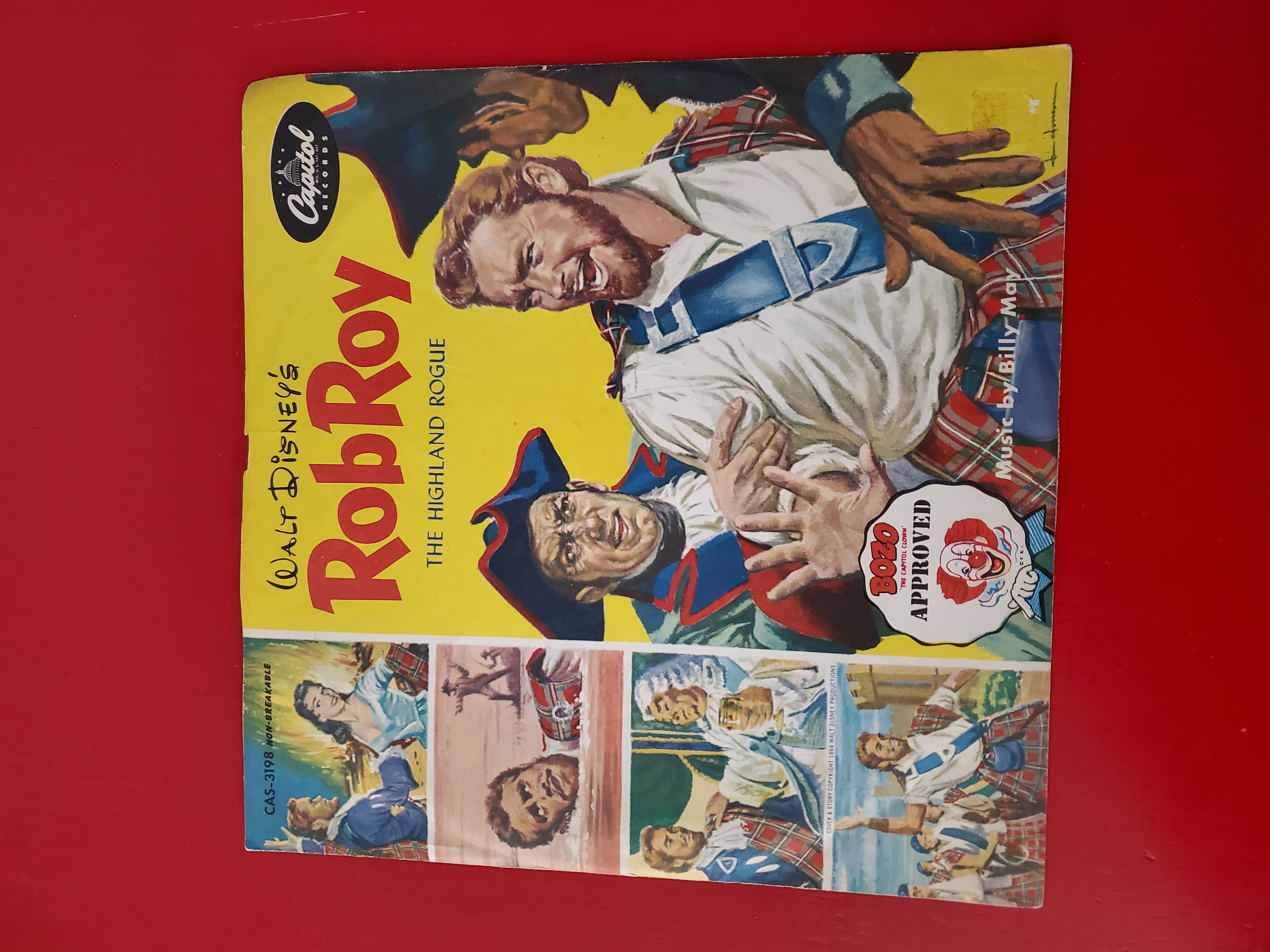 Walt Disney's Rob Roy The Highland Rogue CAS-3198 ~ BOZO Approved Non ...
