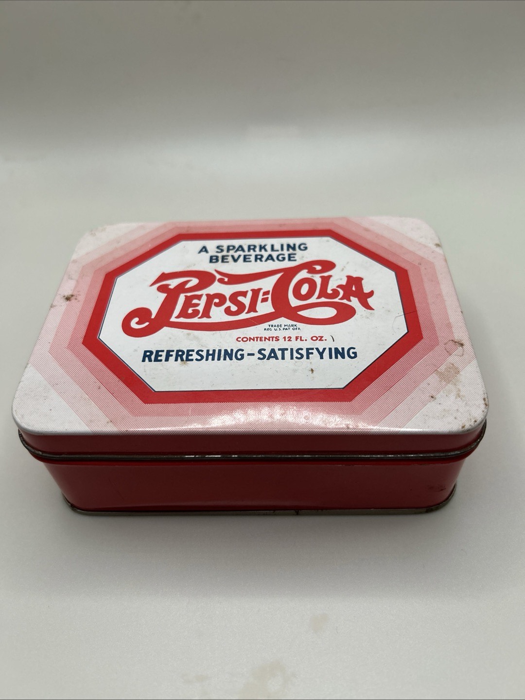 Pepsi Cola Tin With Note Cards