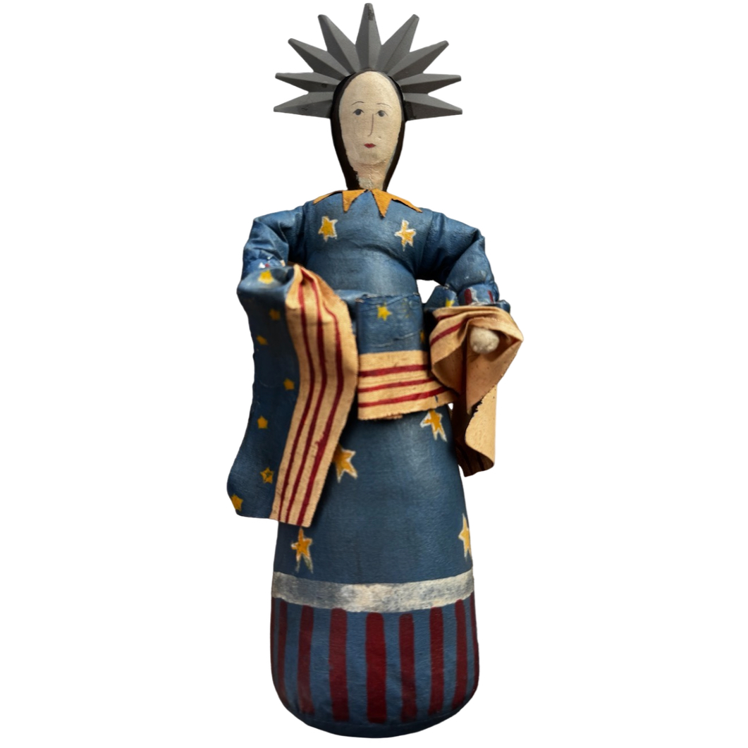 Handcrafted Lady Liberty Figure Doll 12"