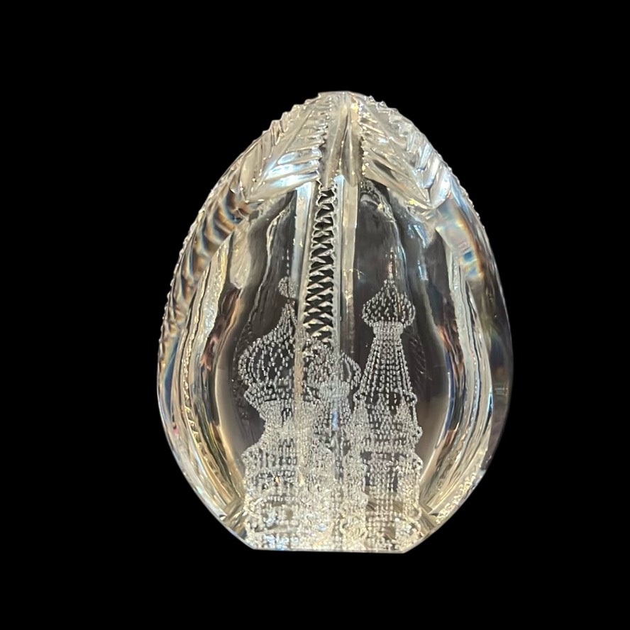 St. Basil’s Cathedral in Moscow Crystal Paperweight