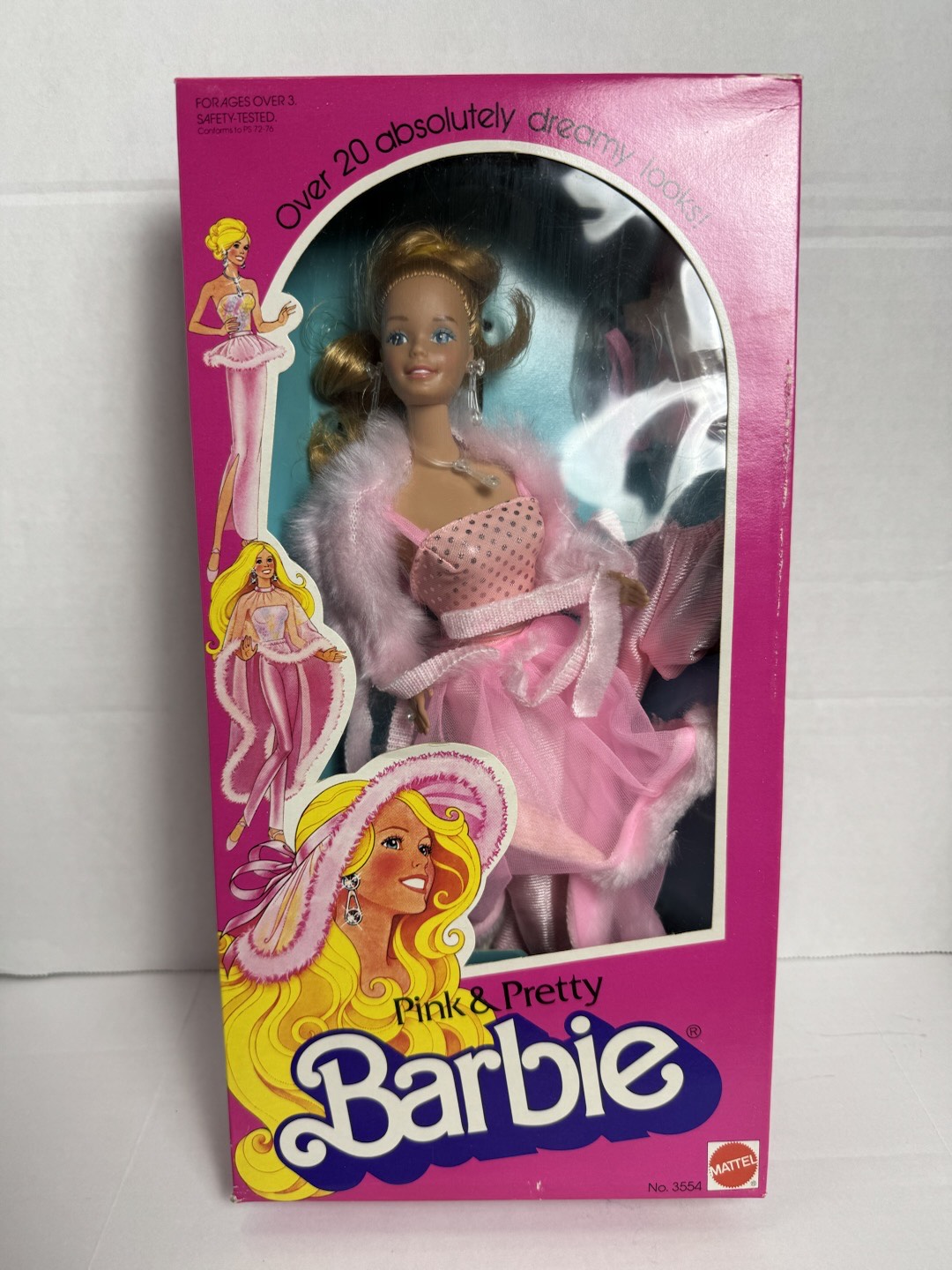 Vintage Barbie Pink & Pretty Doll 1981 Mattel #3554 New In Box Fashion Doll