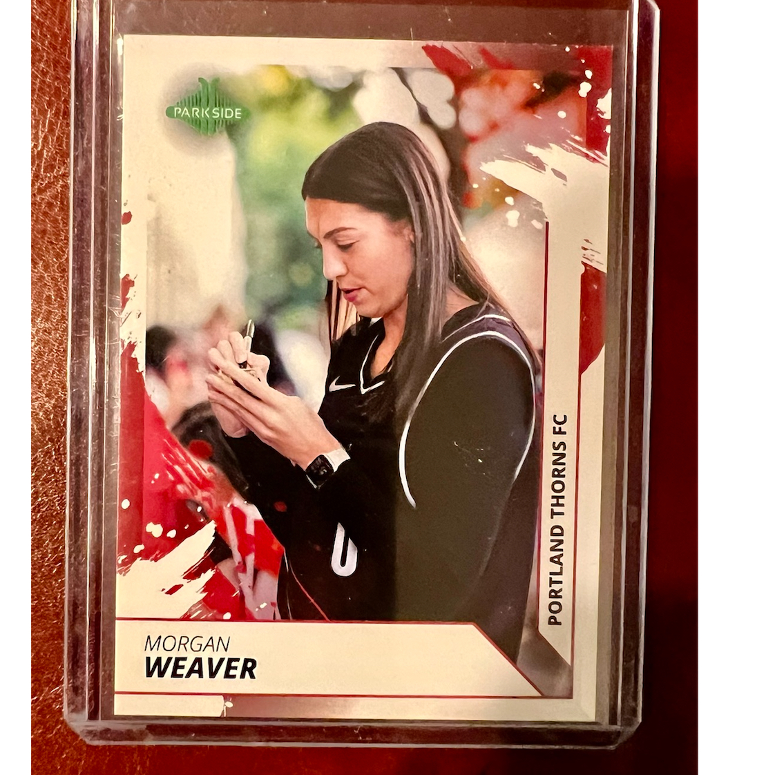 Morgan Weaver 2024 Parkside NWSL Volume 1 IMAGE VARIATION SP Card #115 ...
