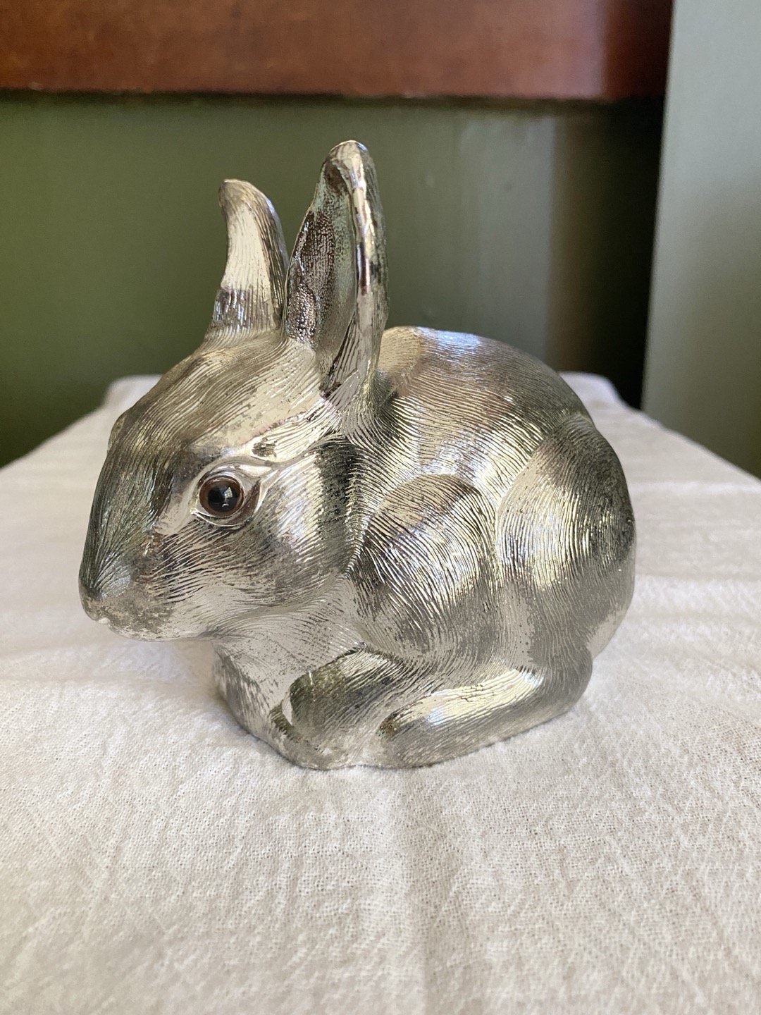 Reed & Barton Bunny Bank, Tarnish Protected Silverplate, Vintage, Used ...