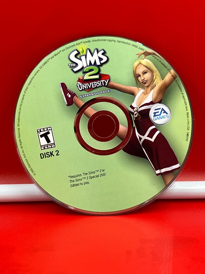 2005 CD EA The Sims 2 University Expansion Pack Disk 2