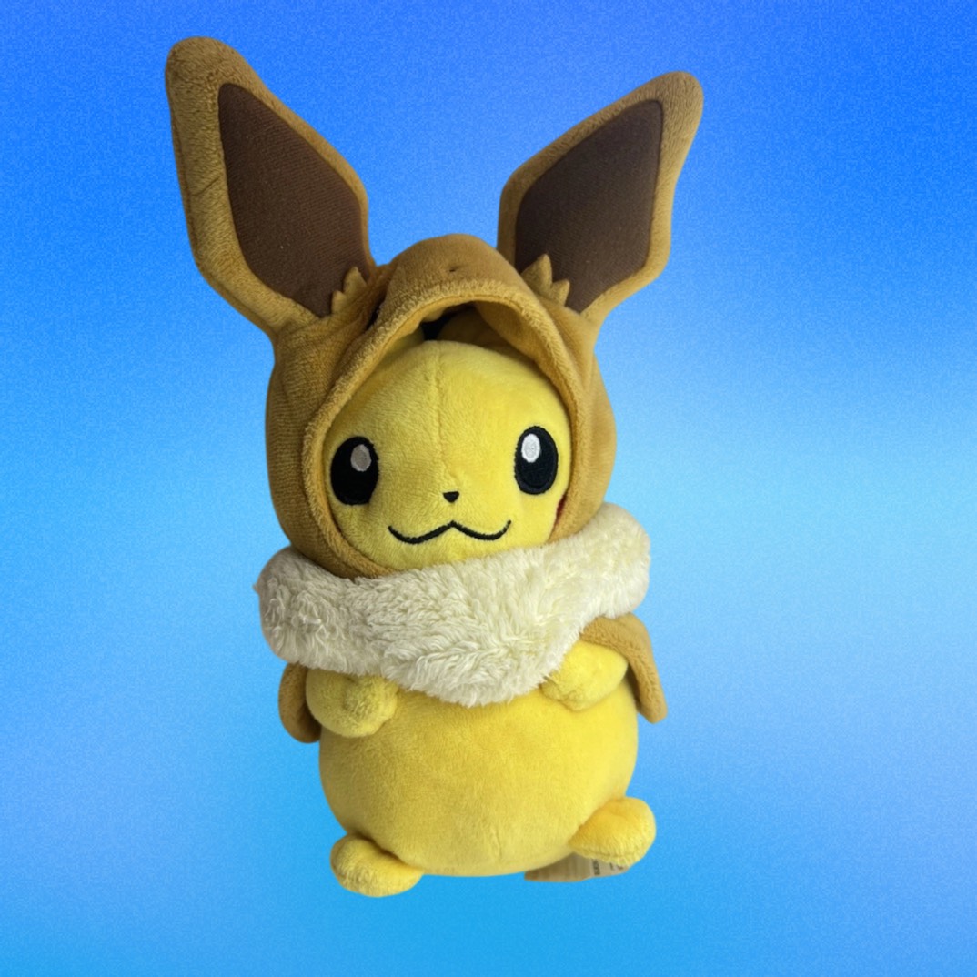 Pokemon Center Eevee Cape Pikachu Poké Plush - 9 In.