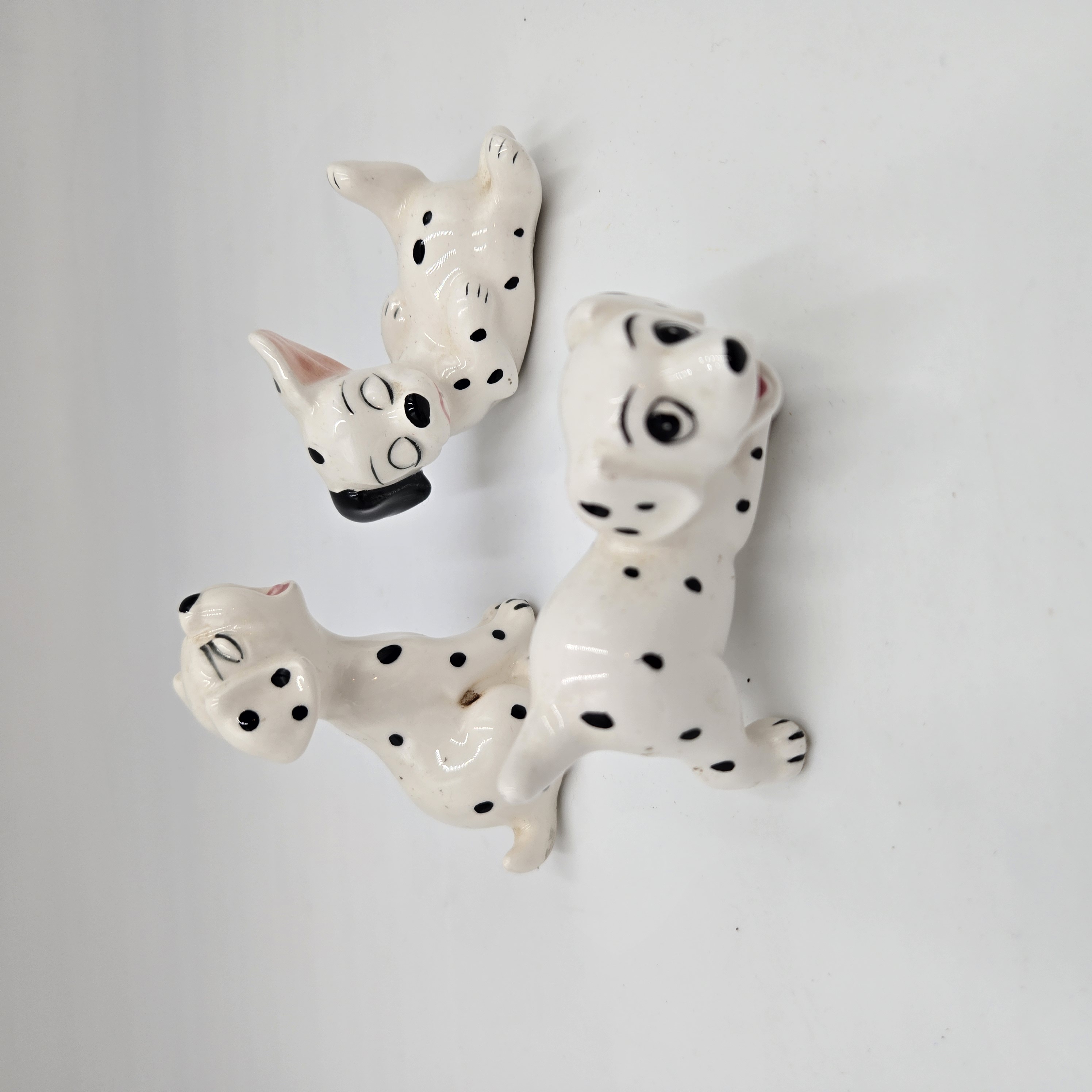 VINTAGE Disney 101 Dalmatians Ceramic Porcelain Figurines Set Of 3 ...