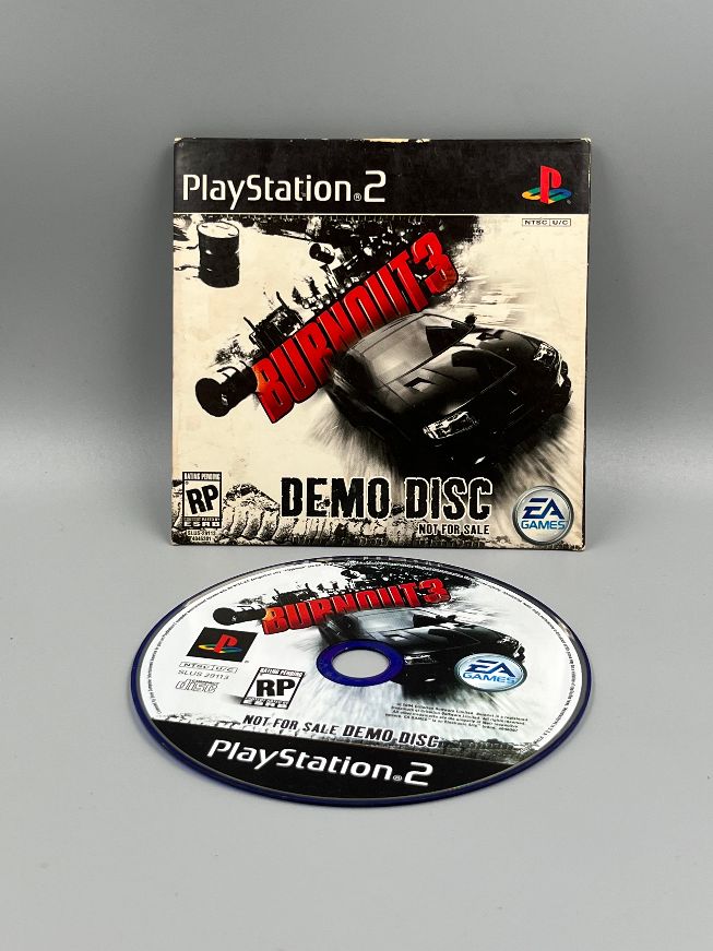2004 CD Playstation 2 Video Game Burnout 3 Demo Disc EA Games
