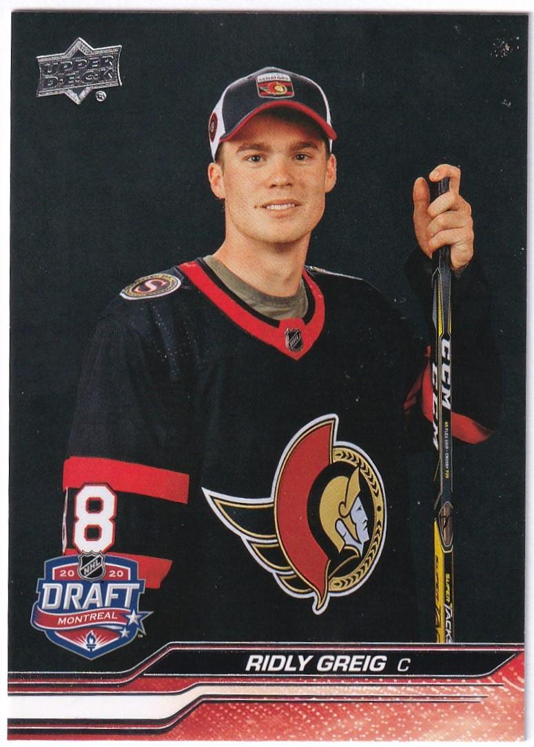 2023-24 Upper Deck #746 Ridly Greig 1st Round Draft Pick Ottawa ...