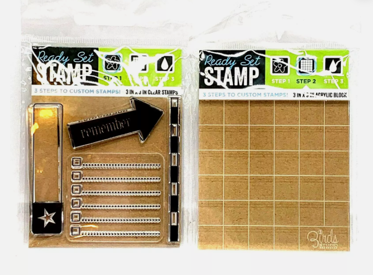 Planner Stamps Bullets Journal Arrow Tags plus Acrylic Block 3x3