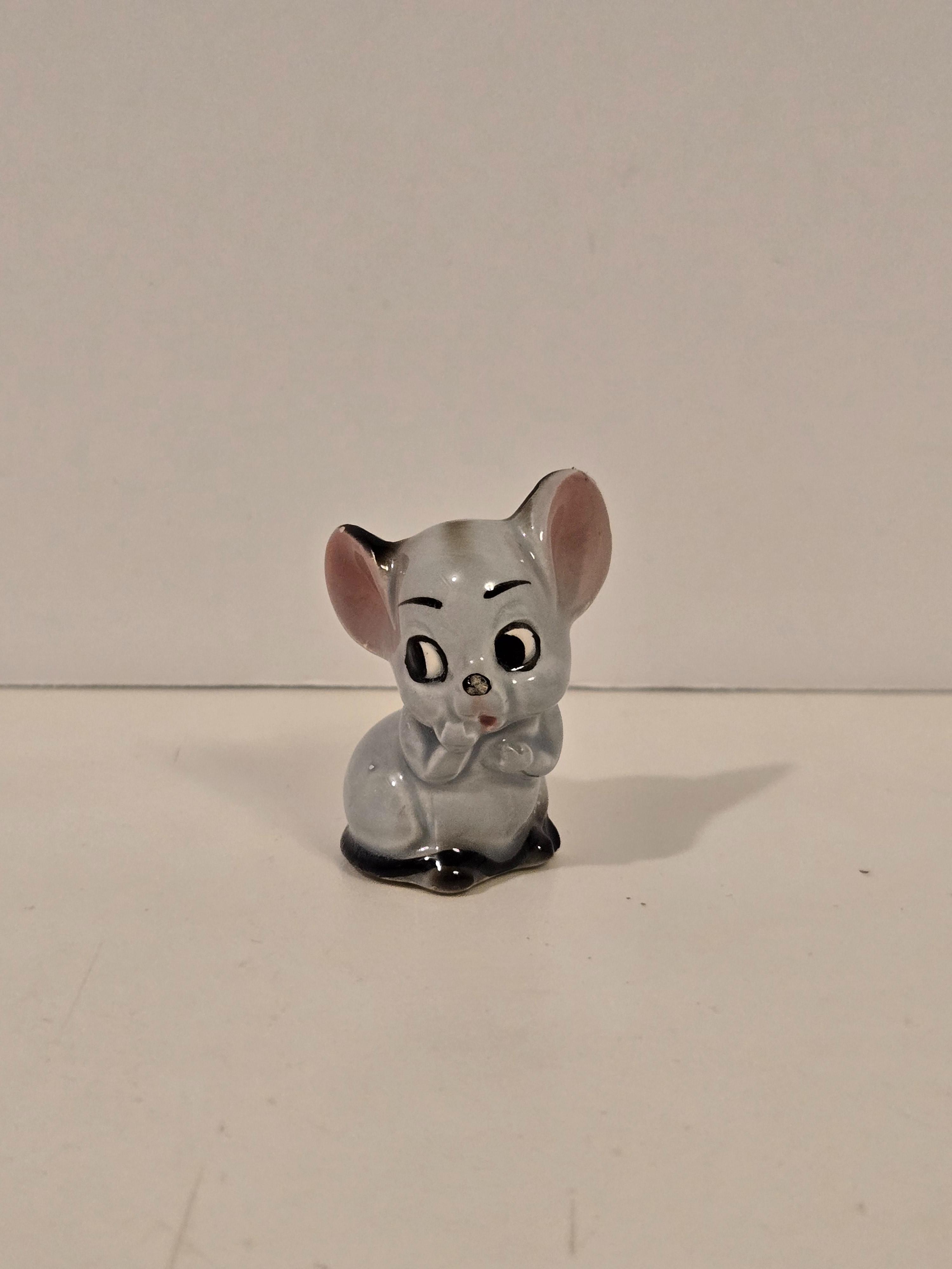 Vintage Japan Mouse Miniature Figurine