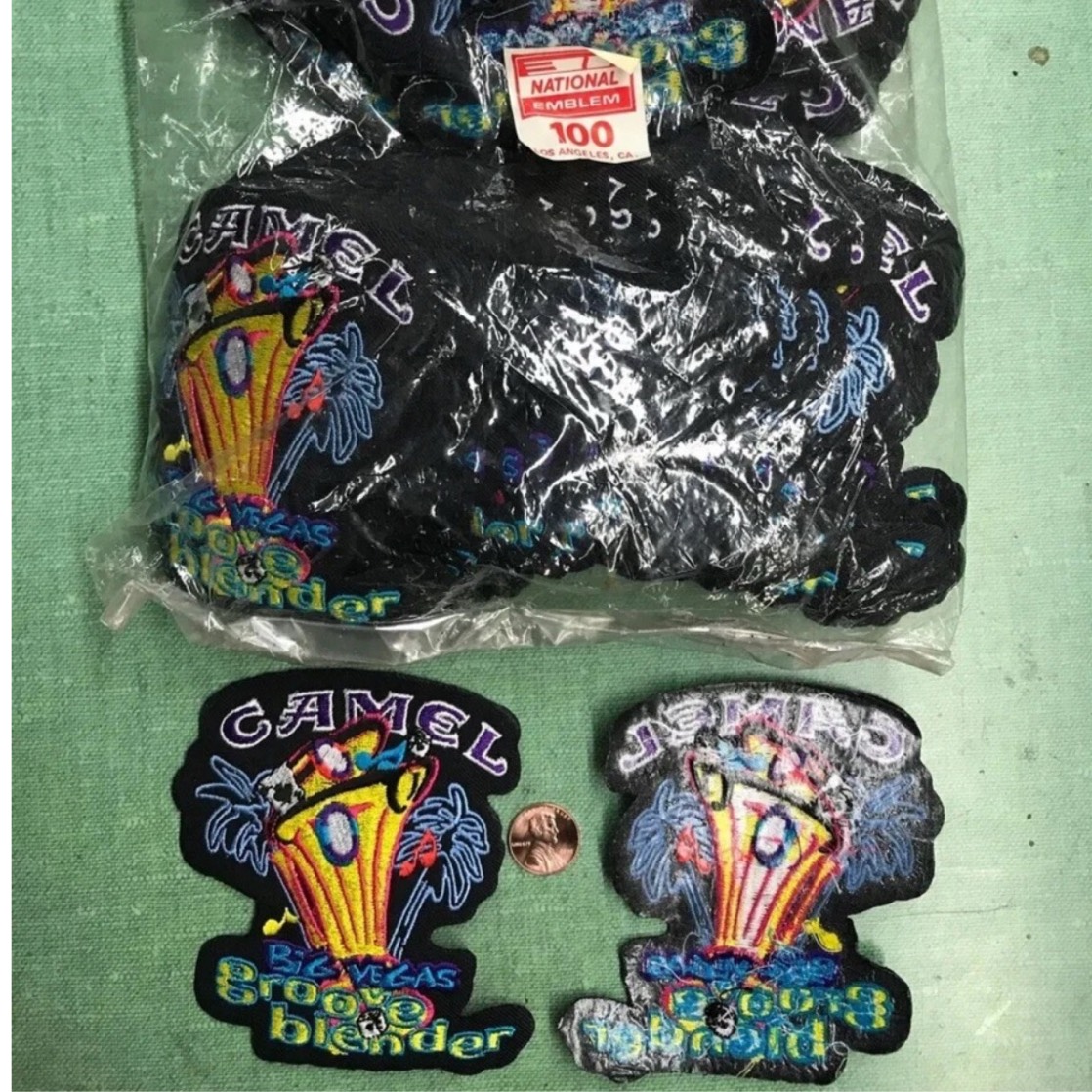 Lot of 100 Vintage Camel Iron On Patches, New