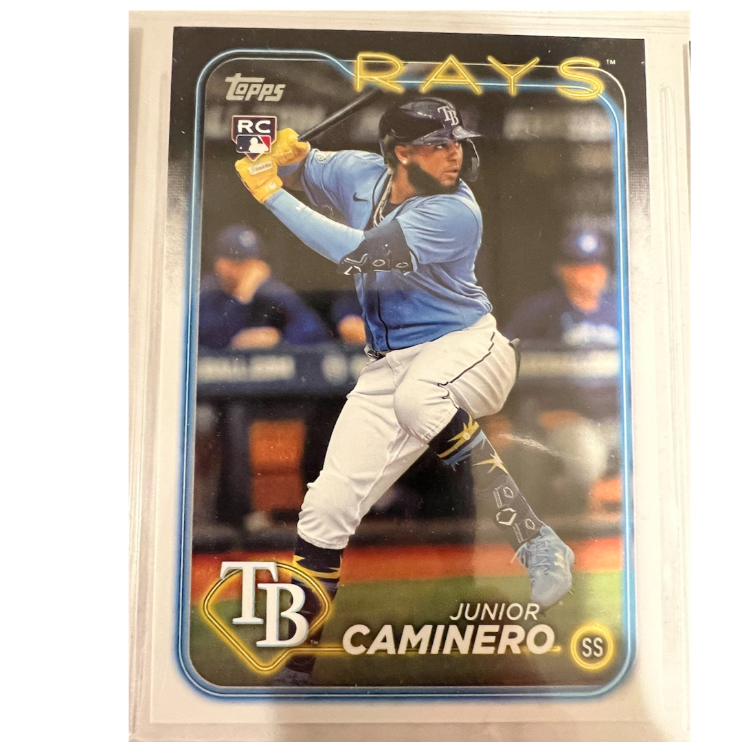Junior Caminero Rookie Card Tampa Bay Rays