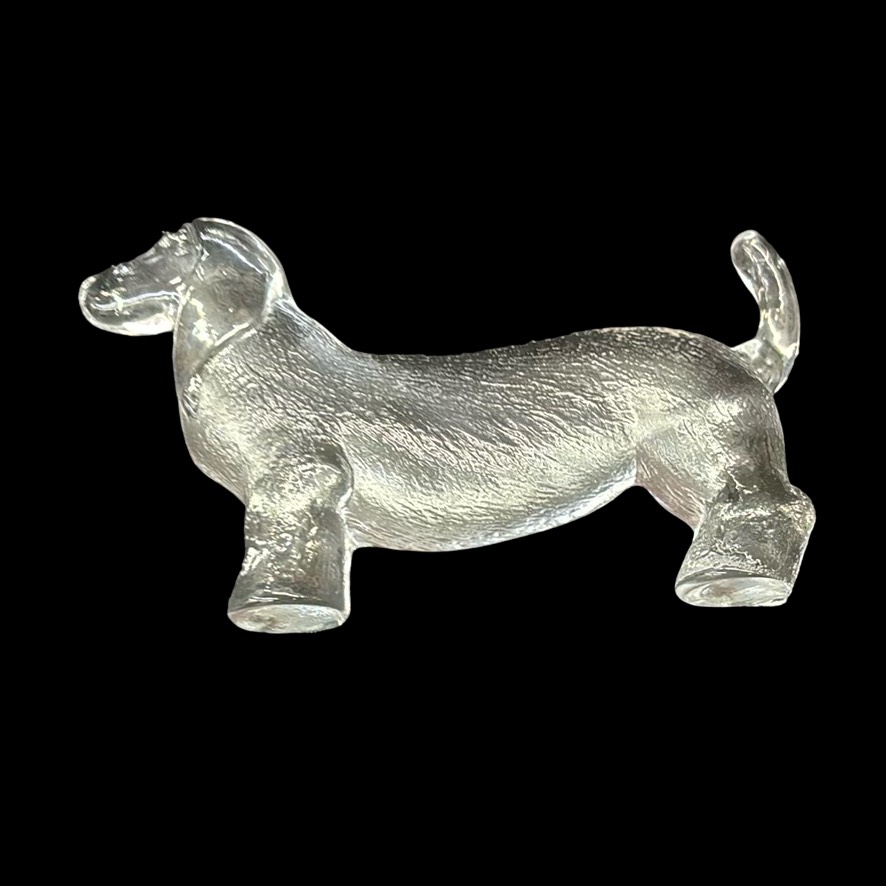Kosta Boda Dachshund Paperweight 5 1/2” Long