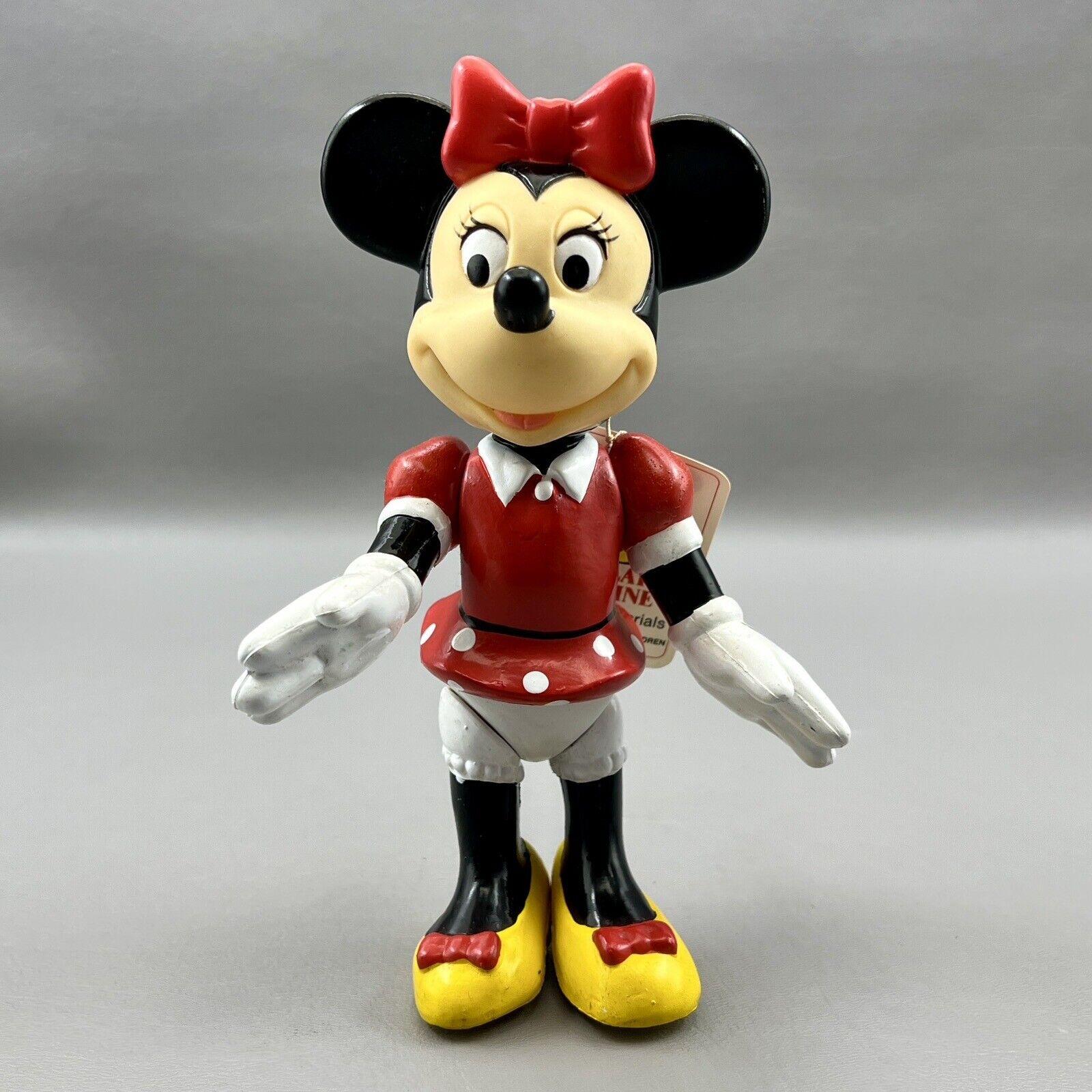 Walt Disney Co Minnie Mouse Articulated Jointed Toy Doll With Tags